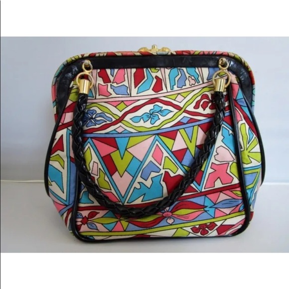 Emilio Pucci | Bags | Vintage Emilio Pucci By Jana Mini Tote Bag Vtg ...